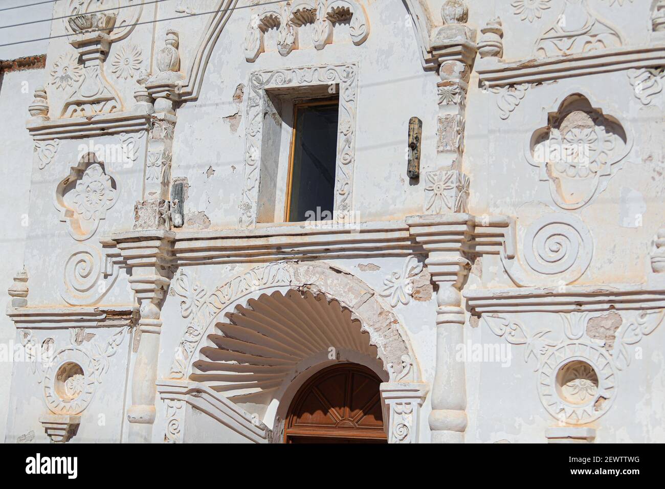 The mission church. Mission San Pedro y San Pablo del Tubutama Historic ...