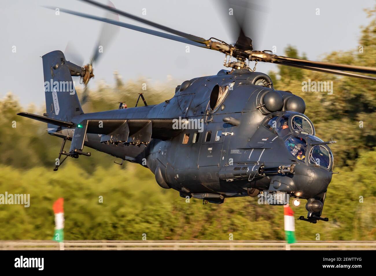 Hungarian Air Force Mil Helicopters Mi-24P Hind 331 military attack ...