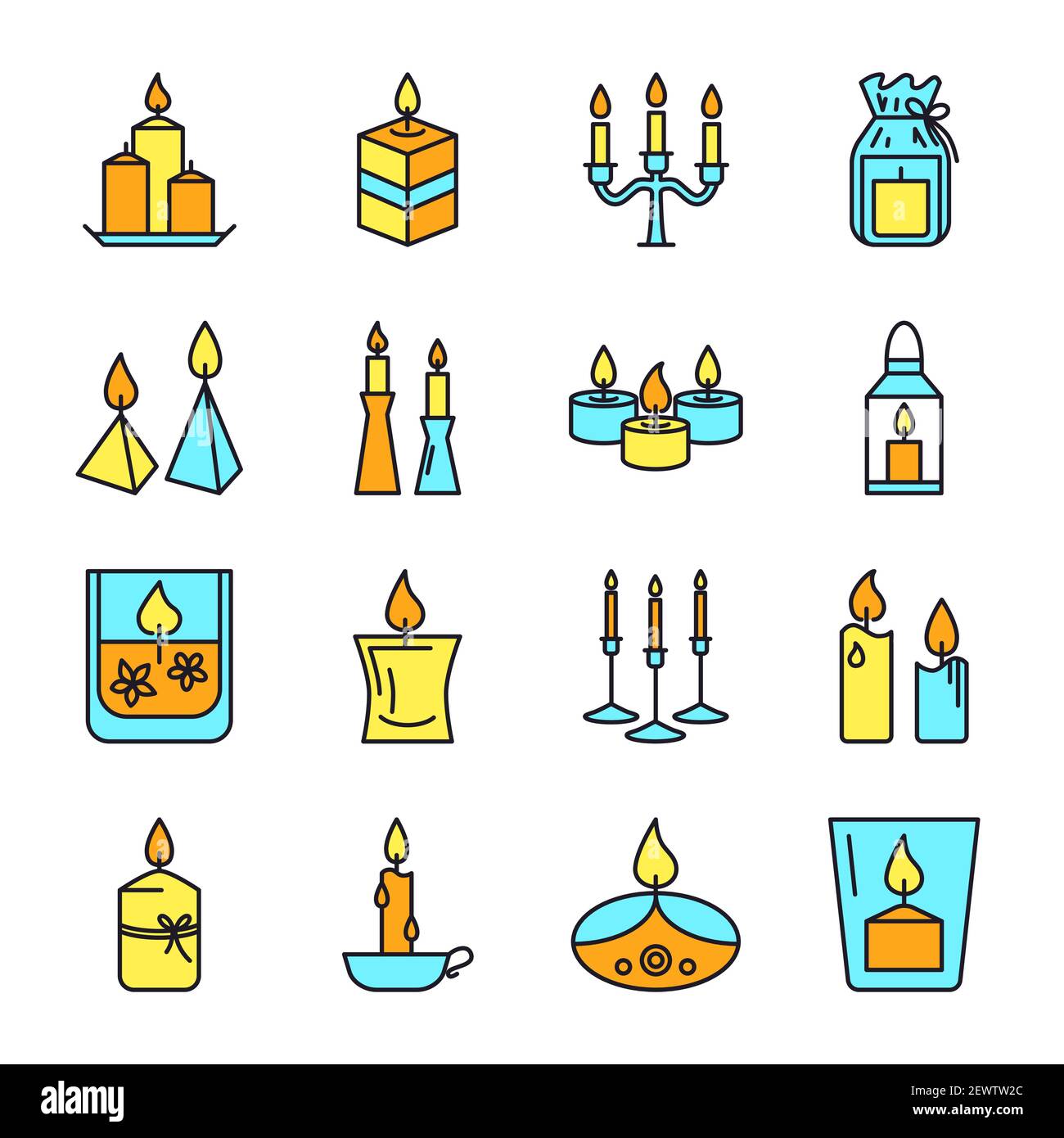 Votive candle holder Stock Vector Images - Alamy
