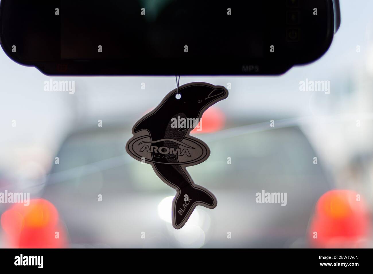 Paper Dolphin Shape Hanging Fragrance Air Freshener, car front glass ...