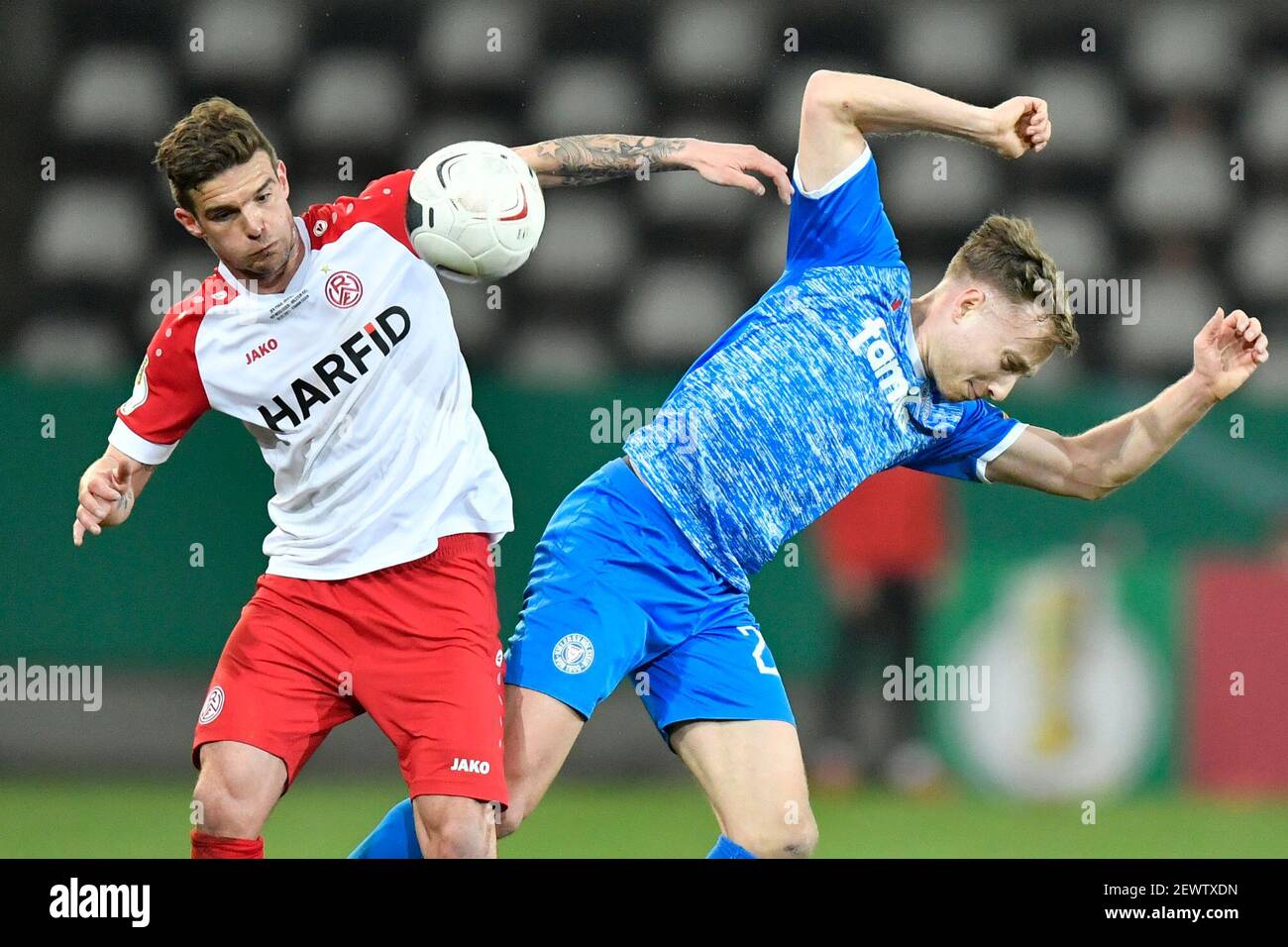 Essen, Germany. 03rd Mar, 2021. Football: DFB Cup, Rot-Weiss Essen ...