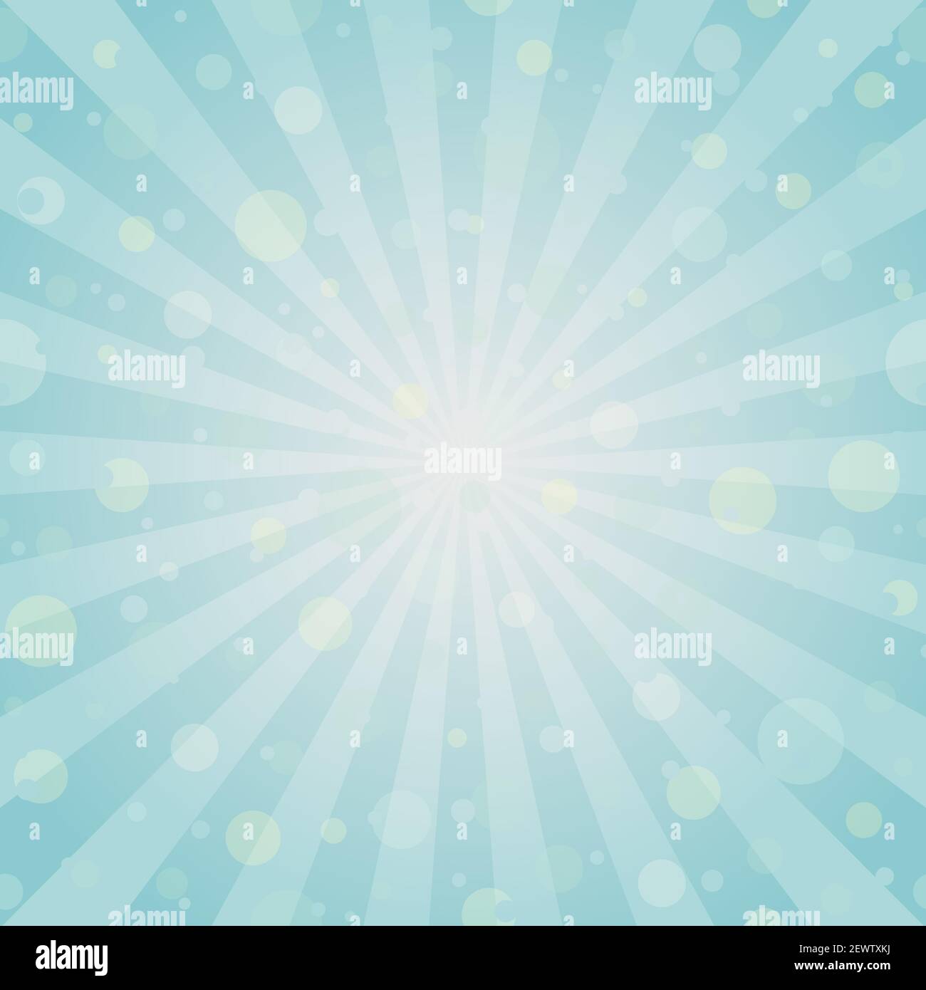 Sunlight magic background. Blue color burst background with confetti ...
