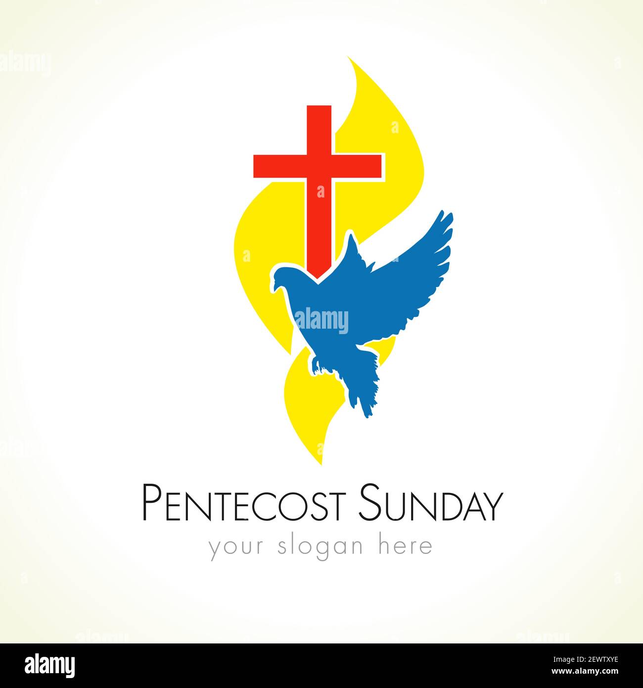Dove of the church Stock Vector Images - Alamy