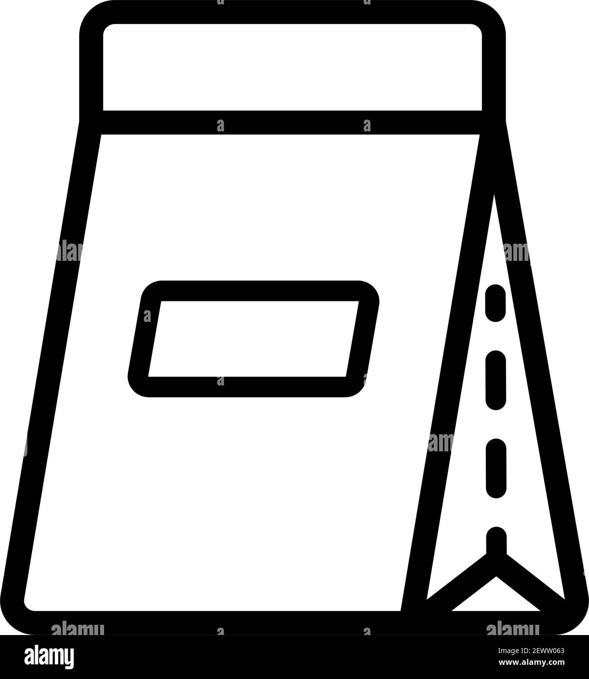 Lunchbox outline simple icon. Illustration of lunchbox icon vector for ...