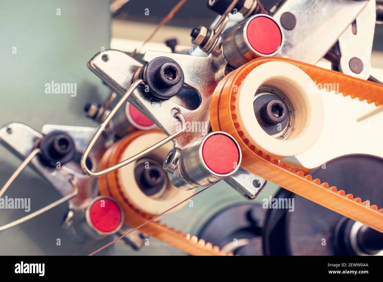 Modern weaving machine loom hi-res stock photography and images - Alamy