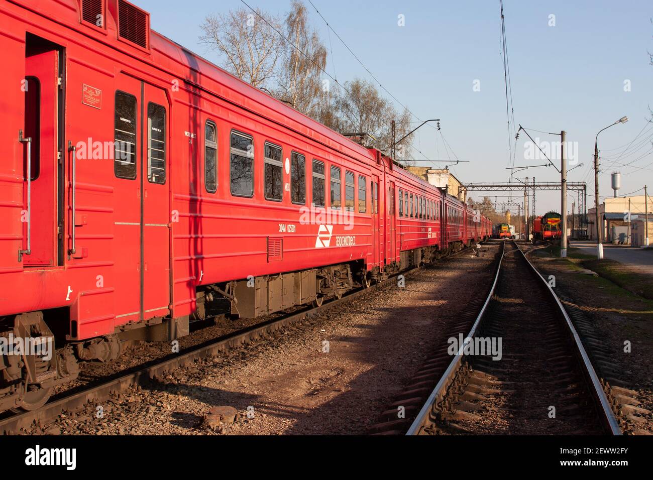 Modern train maintenance depot hi-res stock photography and images - Alamy