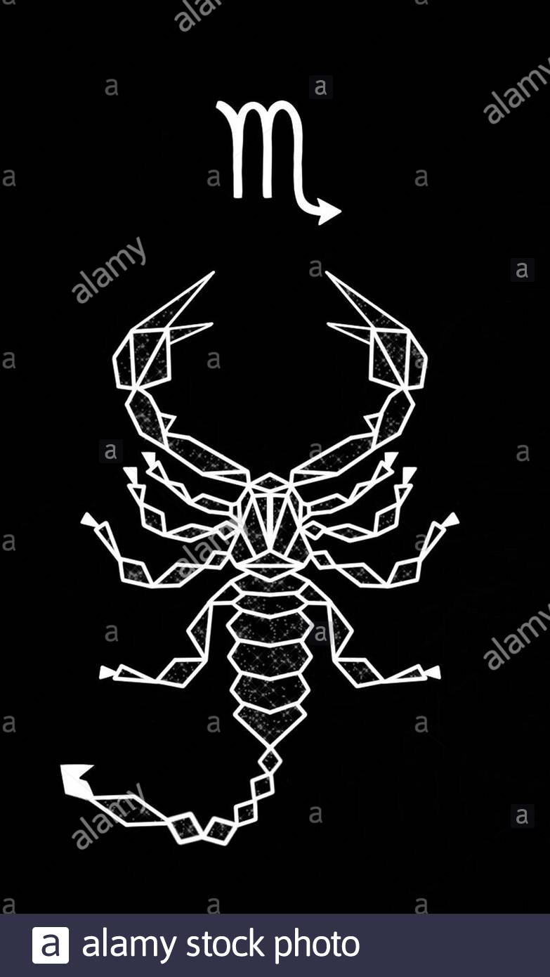 Scorpio Black and White Stock Photos & Images - Alamy