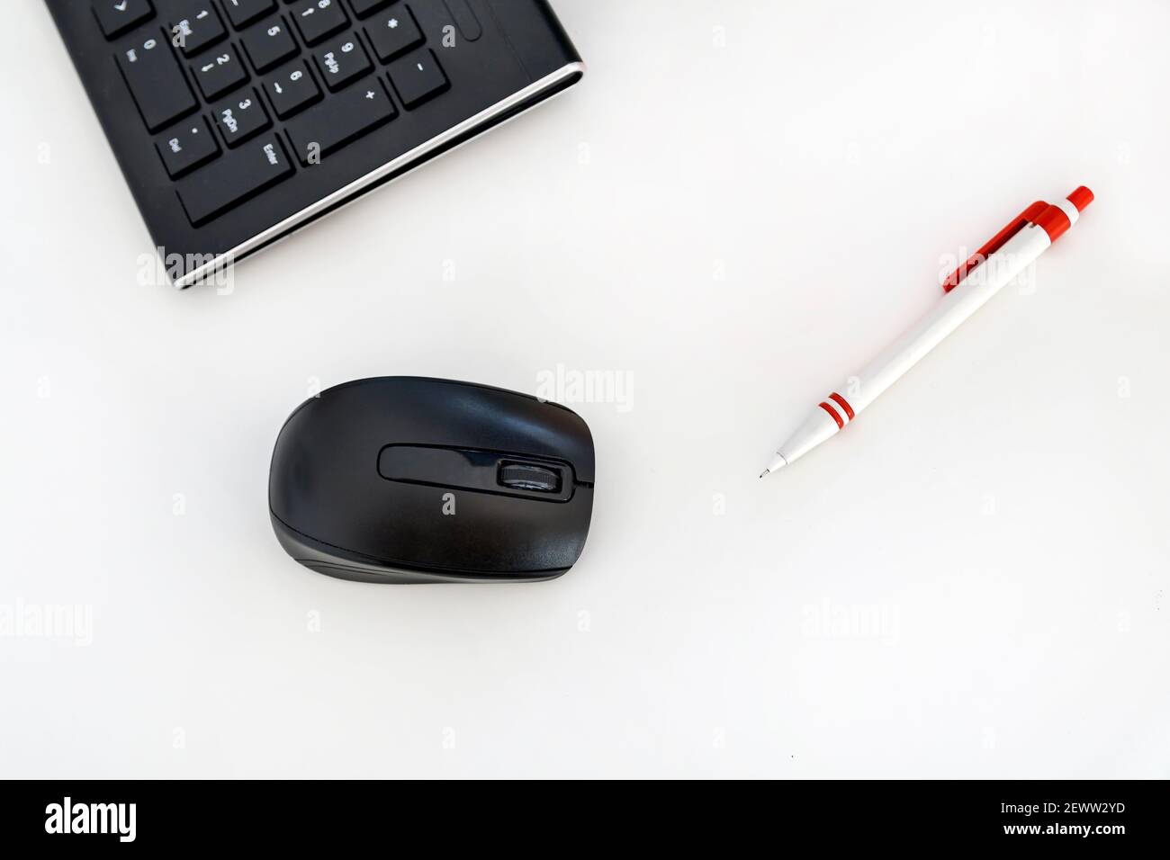 Businessman using computer mouse typing hi-res stock photography and ...