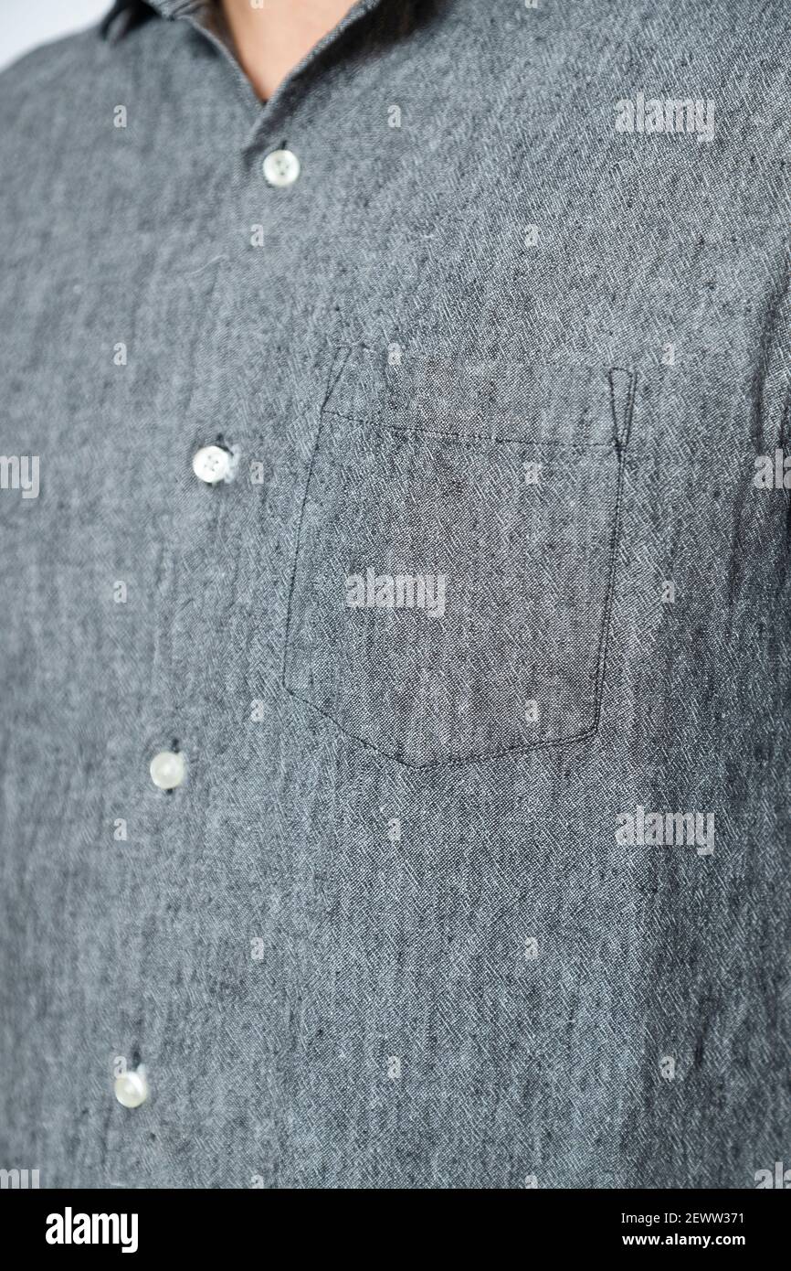 Formal shirt pocket mockup - button down shirt pocket detail - template ...