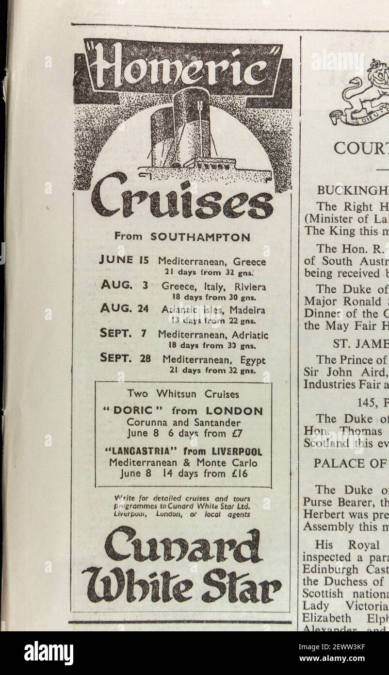 Homeric cruises hi-res stock photography and images - Alamy