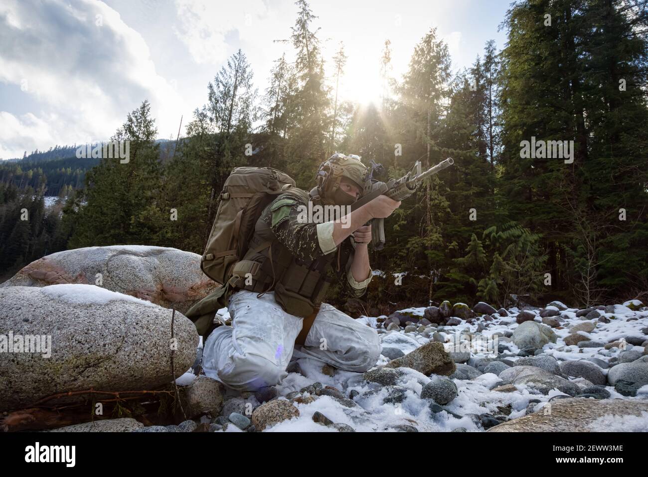 Army Man wearing Tactical Uniform Stock Photo - Alamy