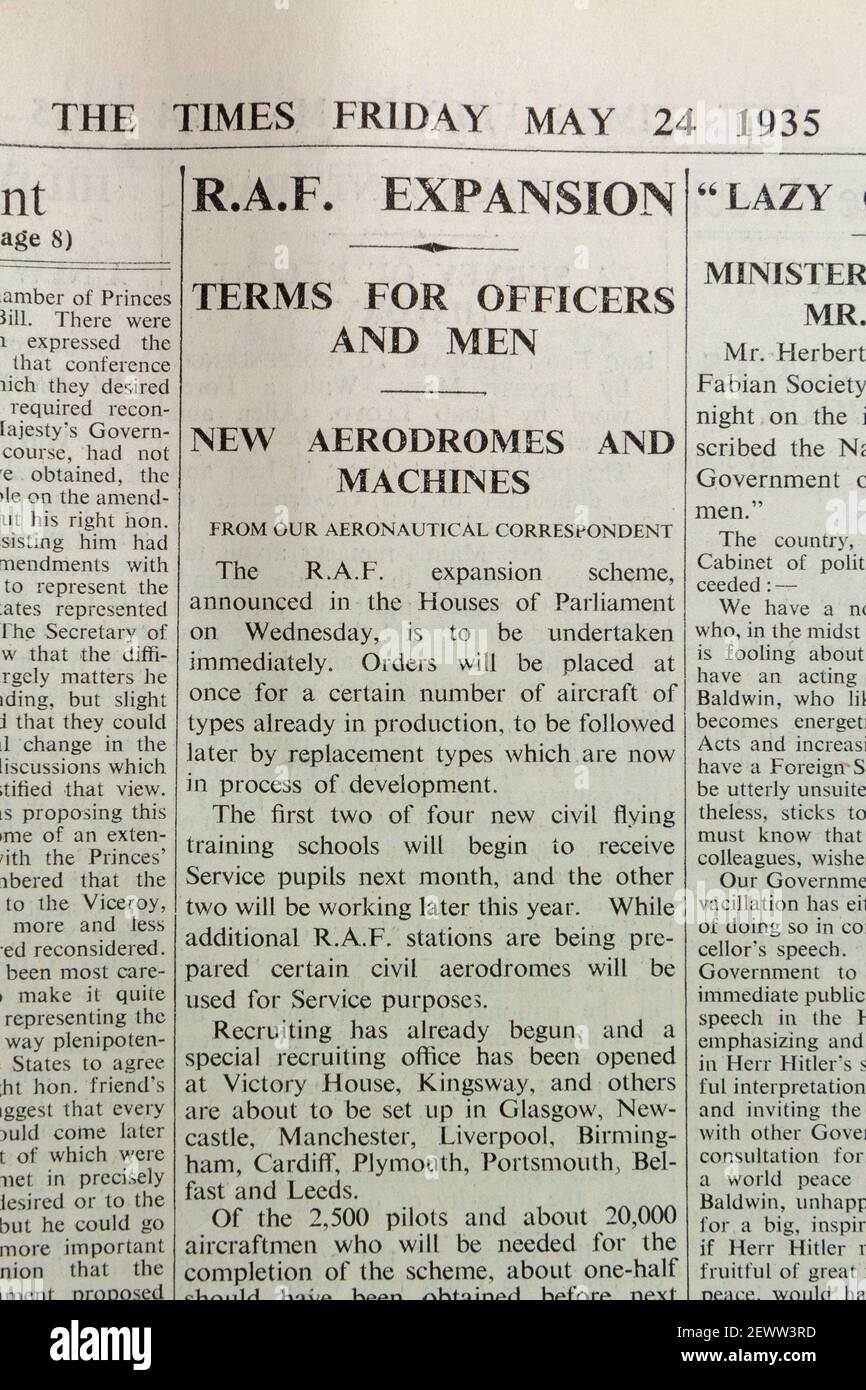 1930s the times newspaper 1930s hi-res stock photography and images - Alamy