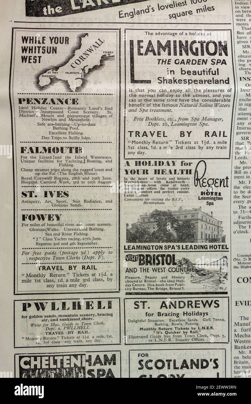 1930s uk british rail hi-res stock photography and images - Alamy