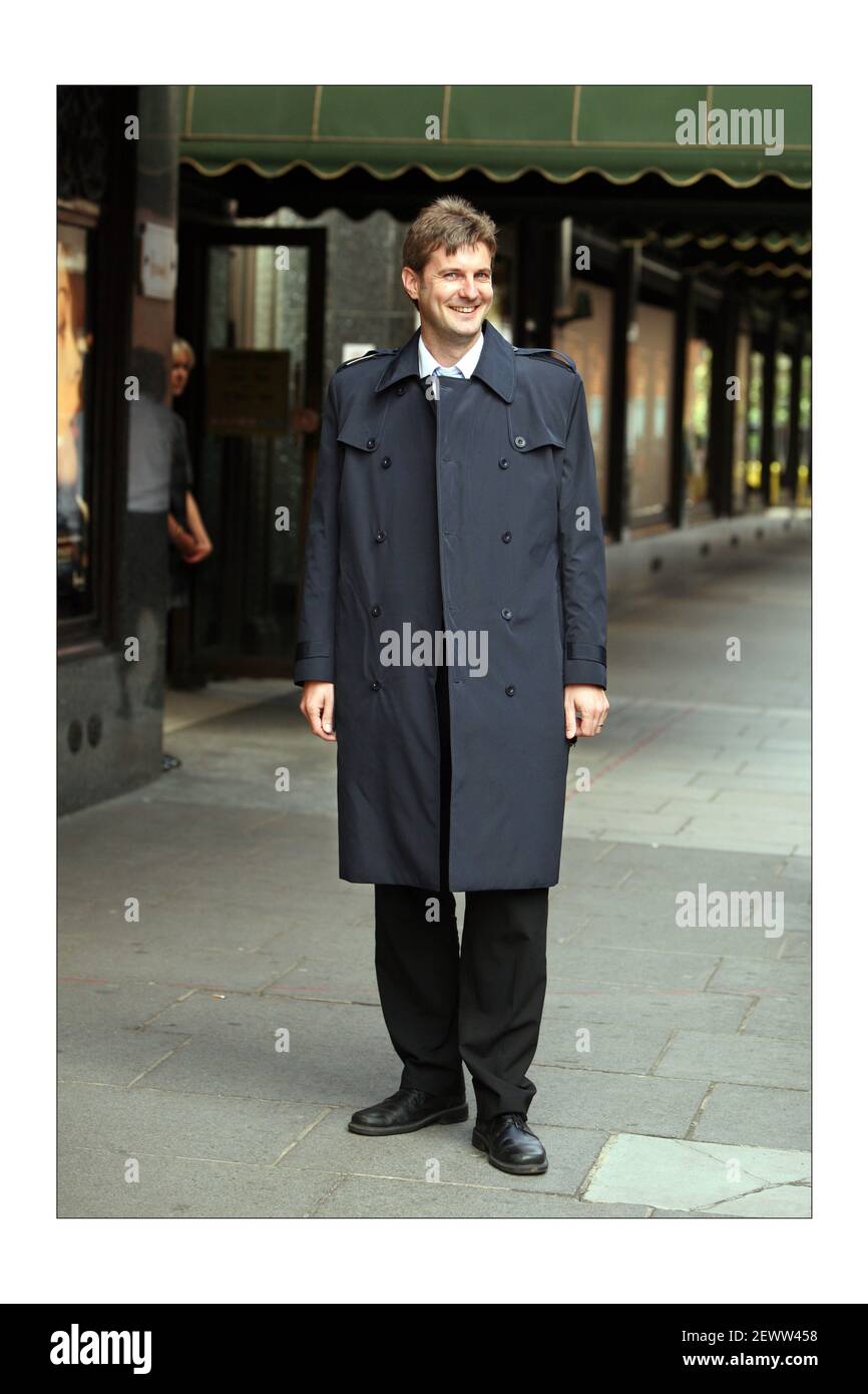 Martin Hickman models a new range of bullet proof cloathing available ...