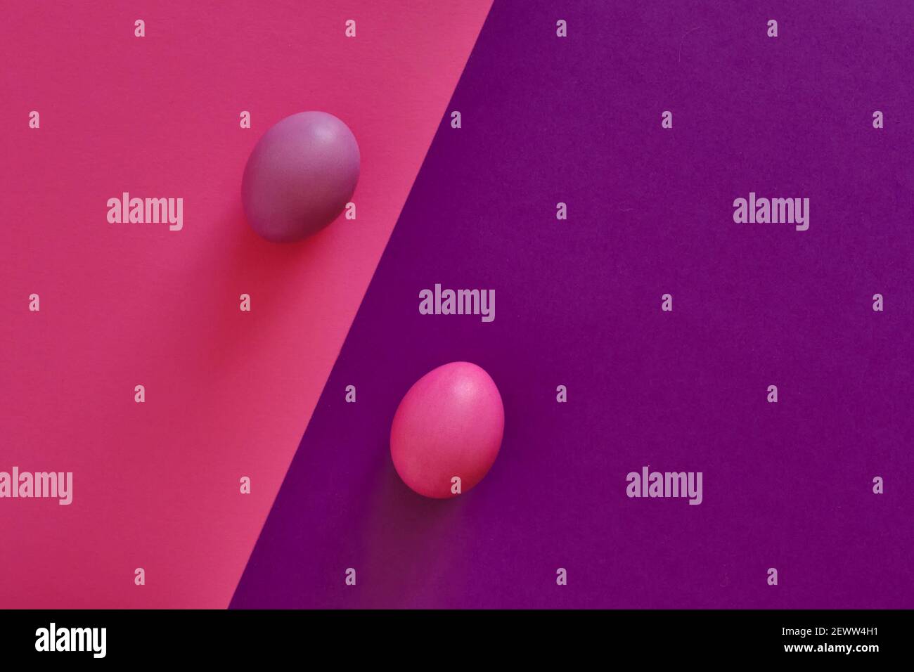 Abstract combined violet-pink background with diagonal. Painted violet ...