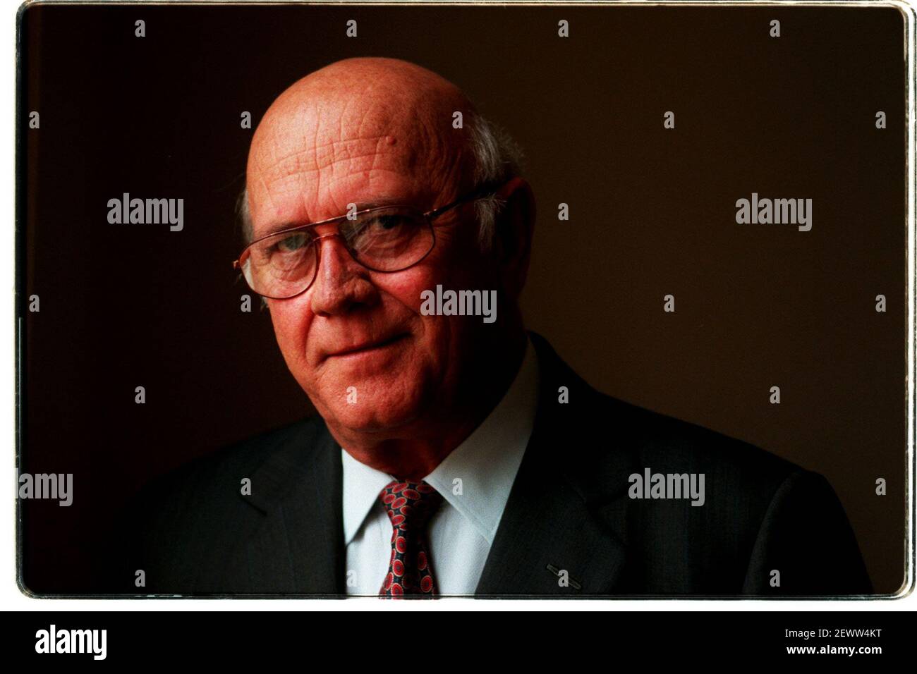 FW De Klerk Former South African President January 1999 Stock Photo - Alamy