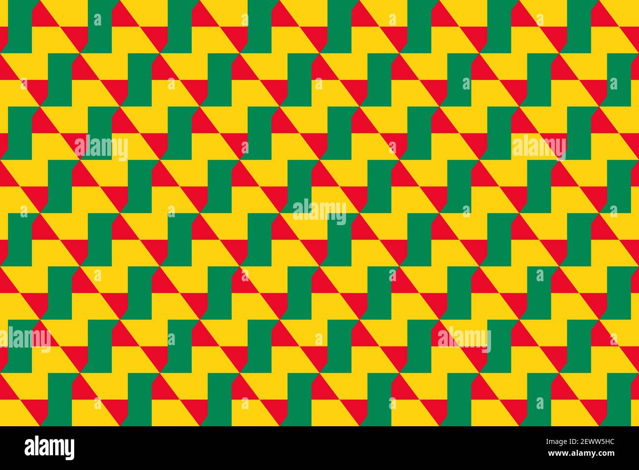 Simple geometric pattern in the colors of the national flag of Benin ...