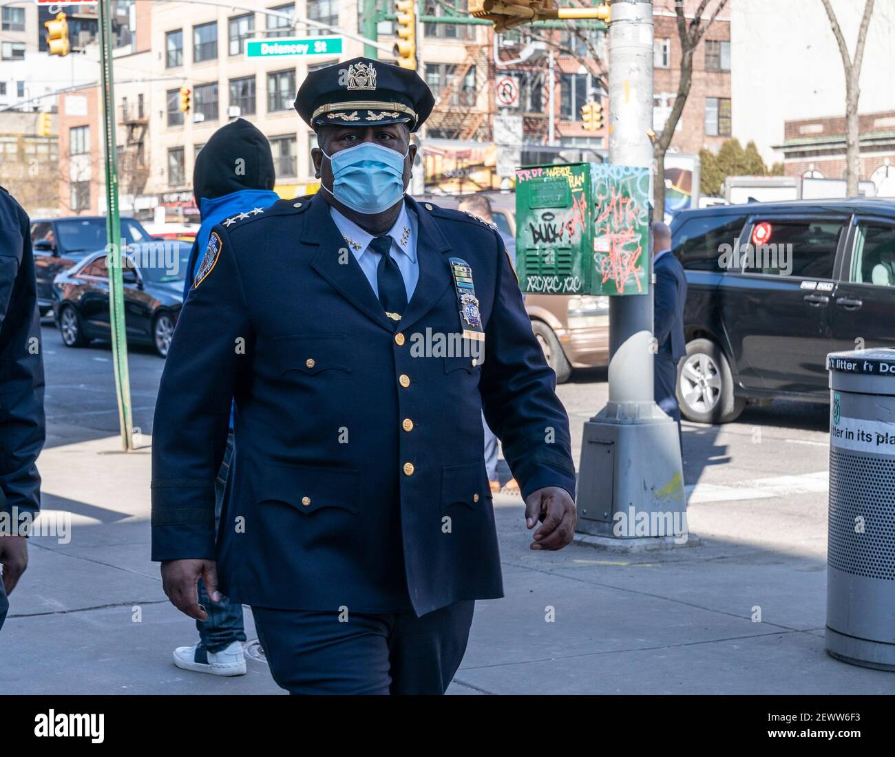 New York, NY - March 3, 2021: Chief Jeffrey Maddrey attends during ...