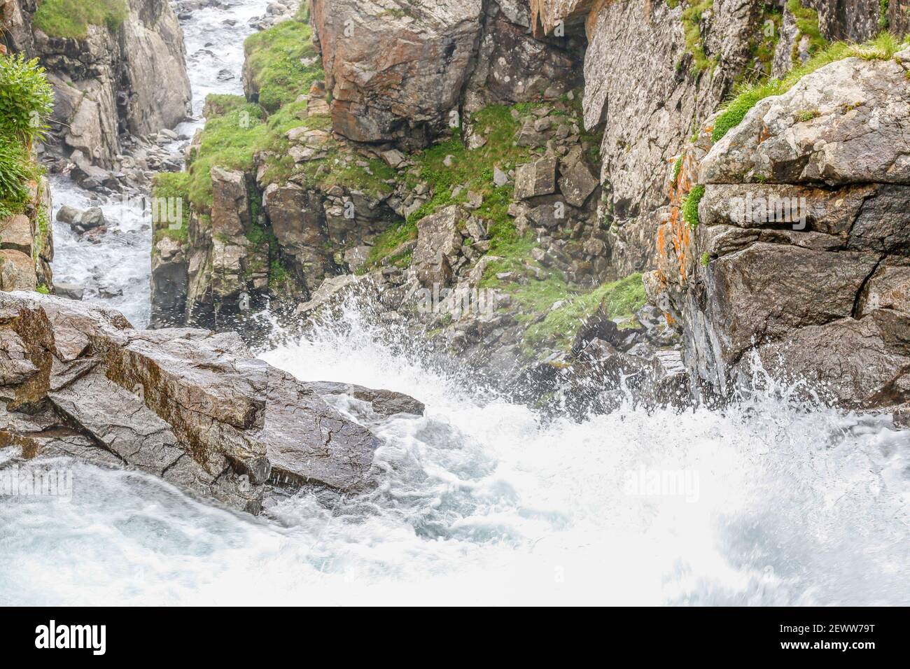 A mesmerizing view of a beautiful Katora lake, Kumrat Valley Stock ...