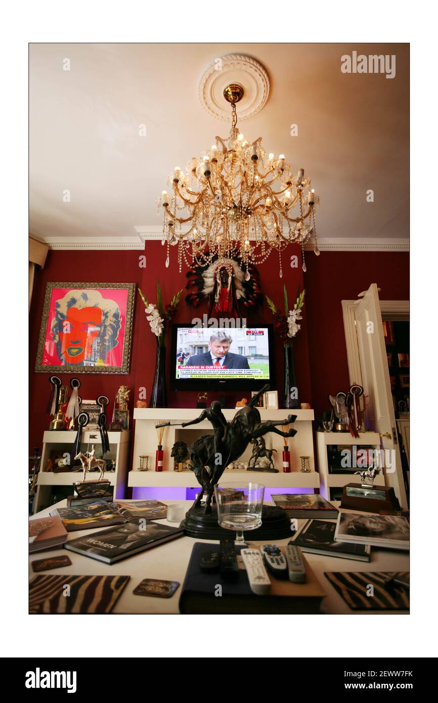 Darren Lyons (Big Pictures) at home in his west London homephotograph ...