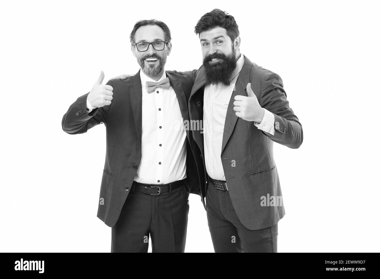 Well groomed business men Black and White Stock Photos & Images - Alamy