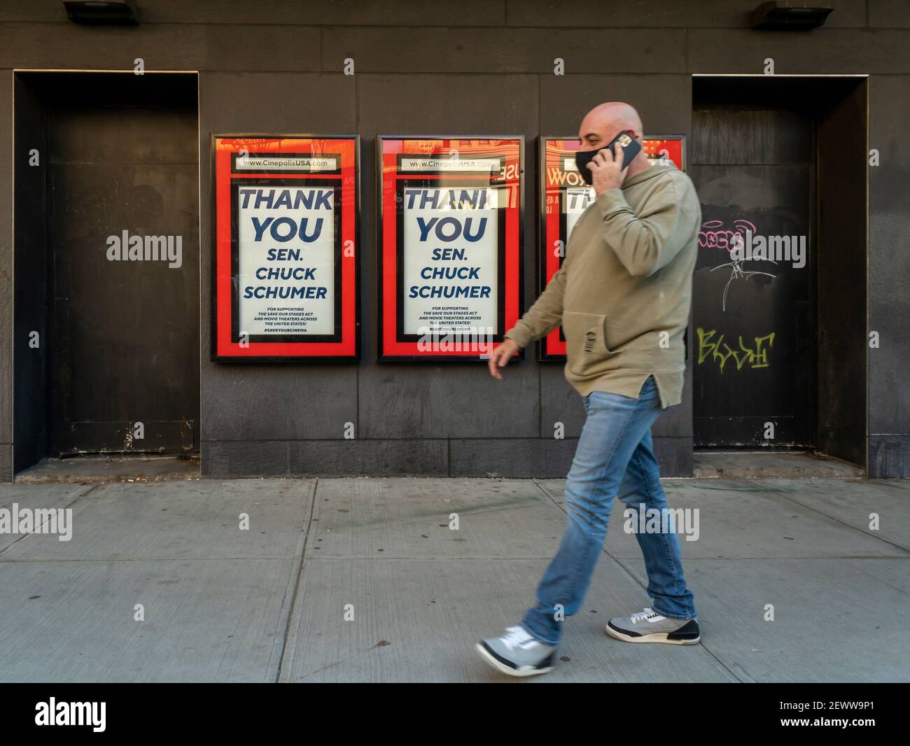 The closed Cinepolis Chelsea in New York is seen on Wednesday, March 3 ...
