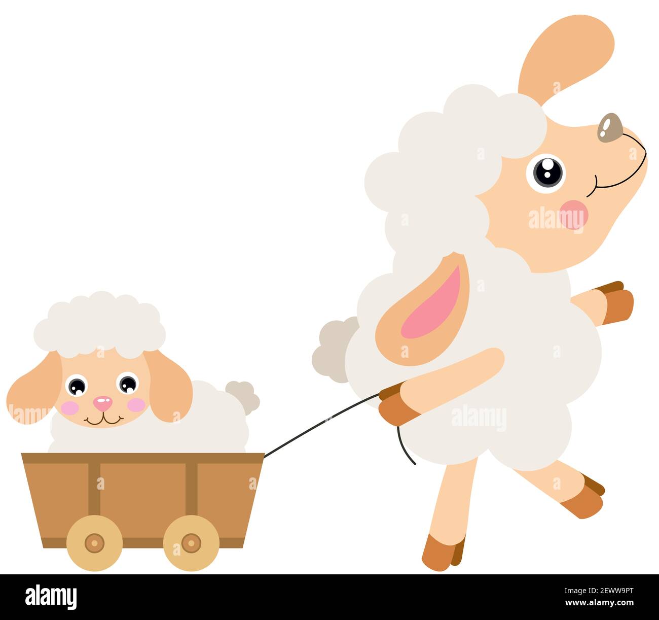 Animal pulling cart Cut Out Stock Images & Pictures - Alamy