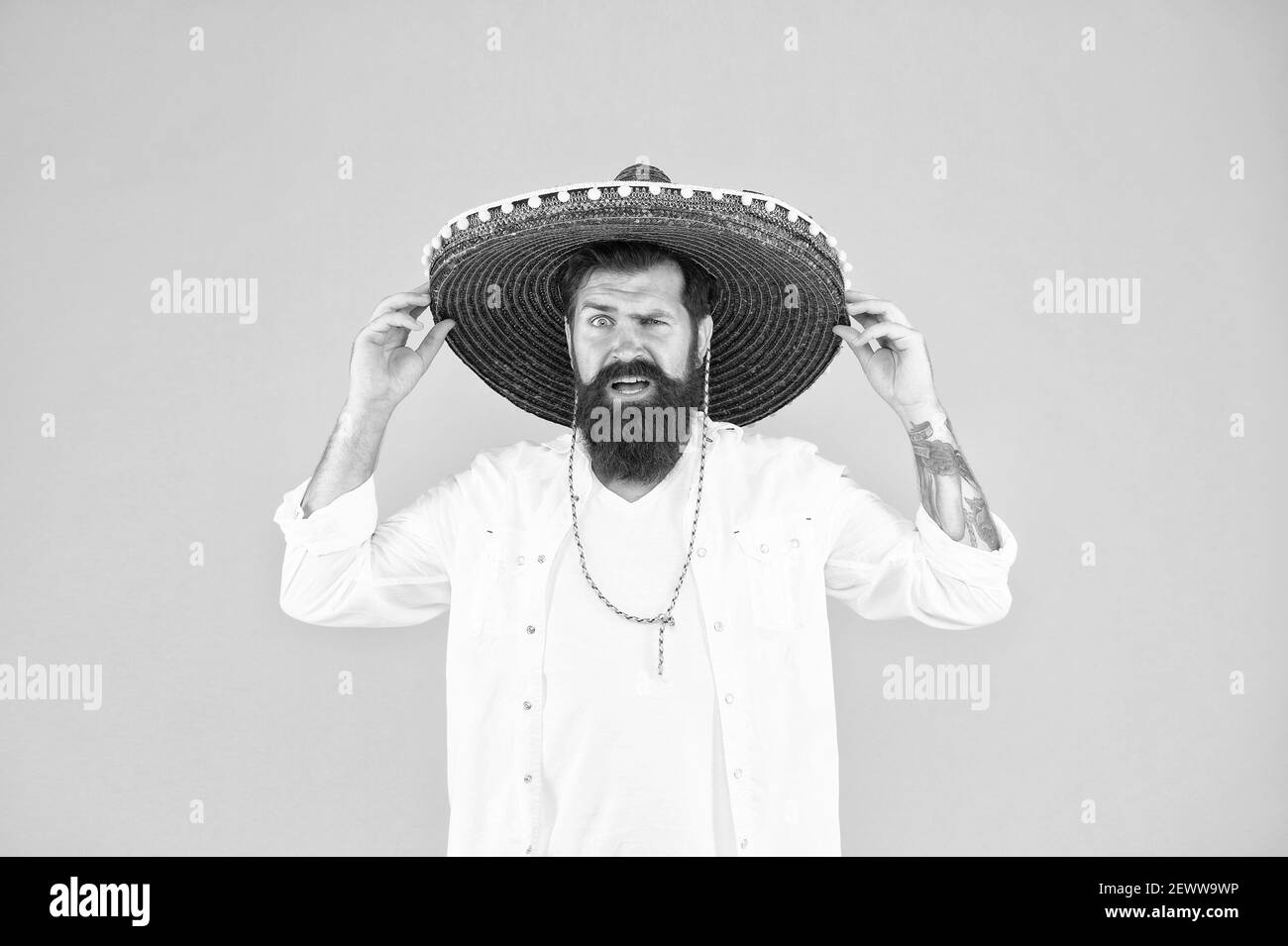 Man in poncho Black and White Stock Photos & Images - Alamy