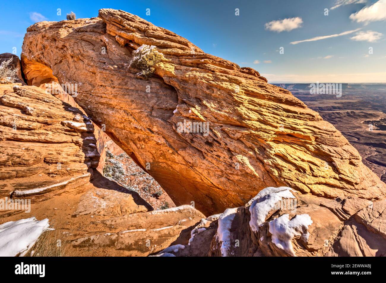 The famous Mesa Arch in the Arches National Park, Utah Stock Photo - Alamy