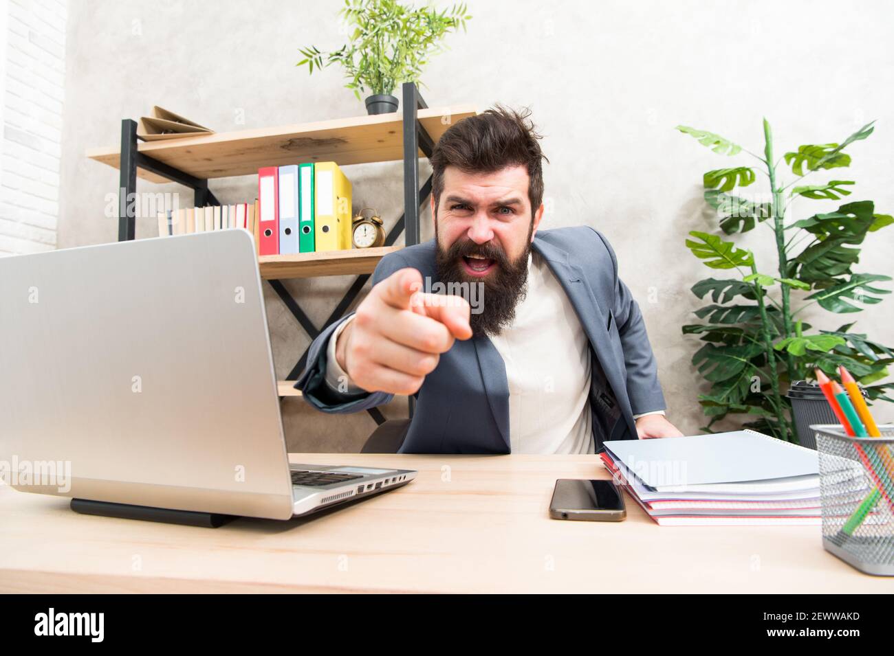 Angry boss. feeling so angry. Angry businessman. Furious mature man ...