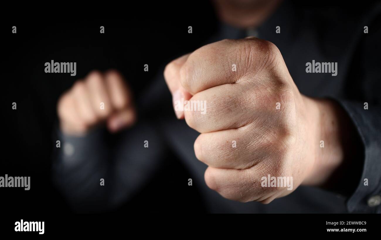 boxing hands, businessman boxing, man with fists up, boxing match ...