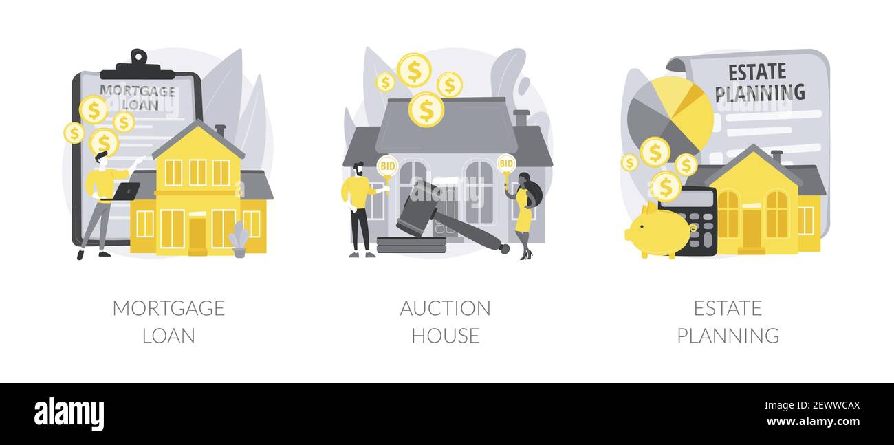 Residential and commercial property abstract concept vector ...