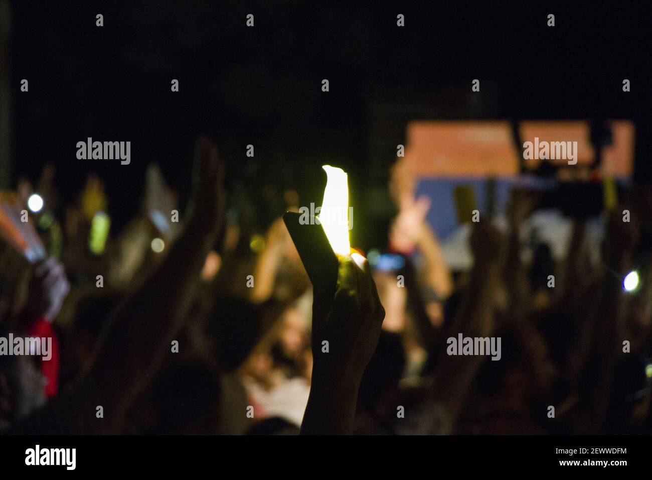 TBILISI, GEORGIA - Jun 27, 2020: Georgian protests in front of the ...