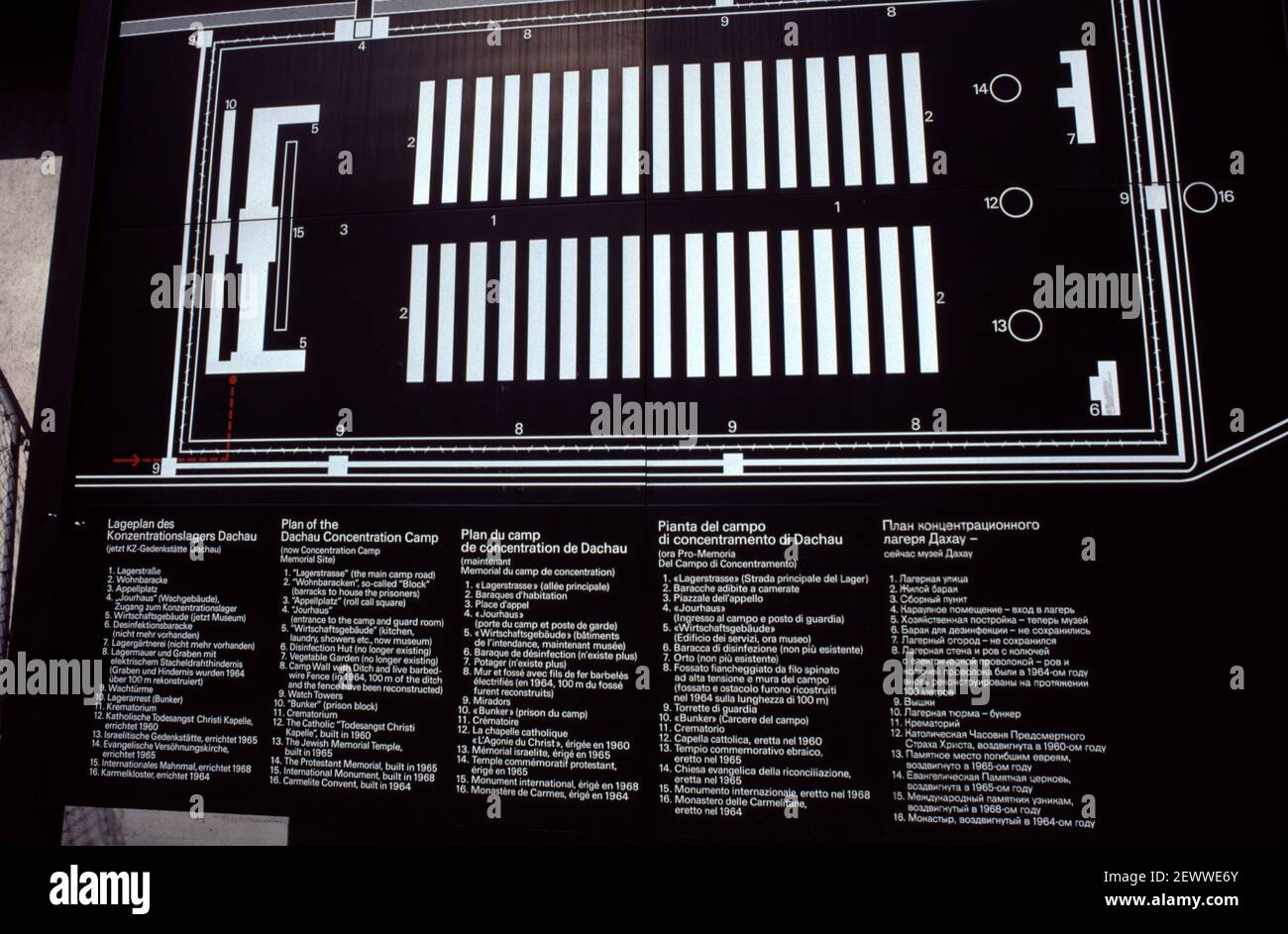 Dachau, Germany. 6/26/1990. Dachau Concentration Camp Museum. March 22 ...