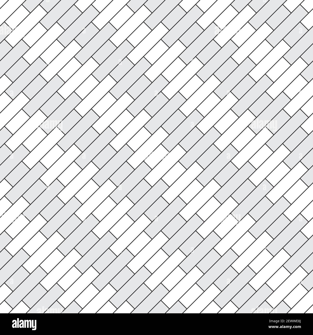 Brickwork diagonal texture seamless pattern. Decorative appearance of ...