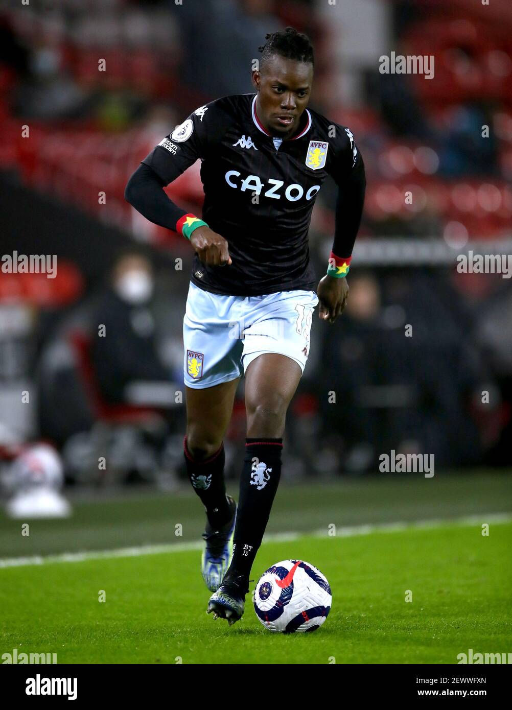 Aston Villa's Bertrand Traore during the Premier League match at ...