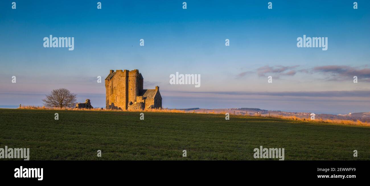 inchdrewer castle banff Stock Photo - Alamy
