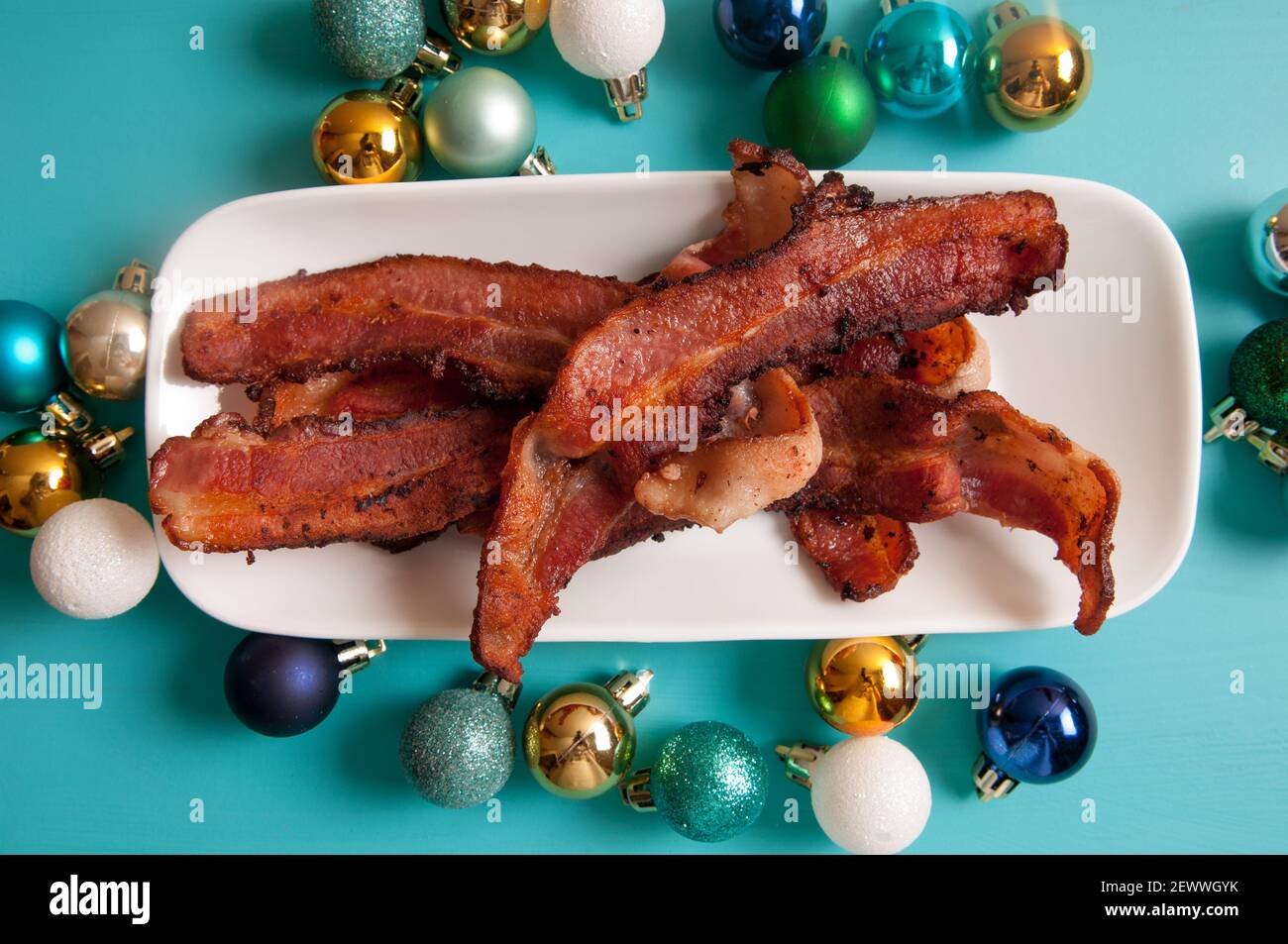 Crisp fried streaky organic bacon hi-res stock photography and images ...