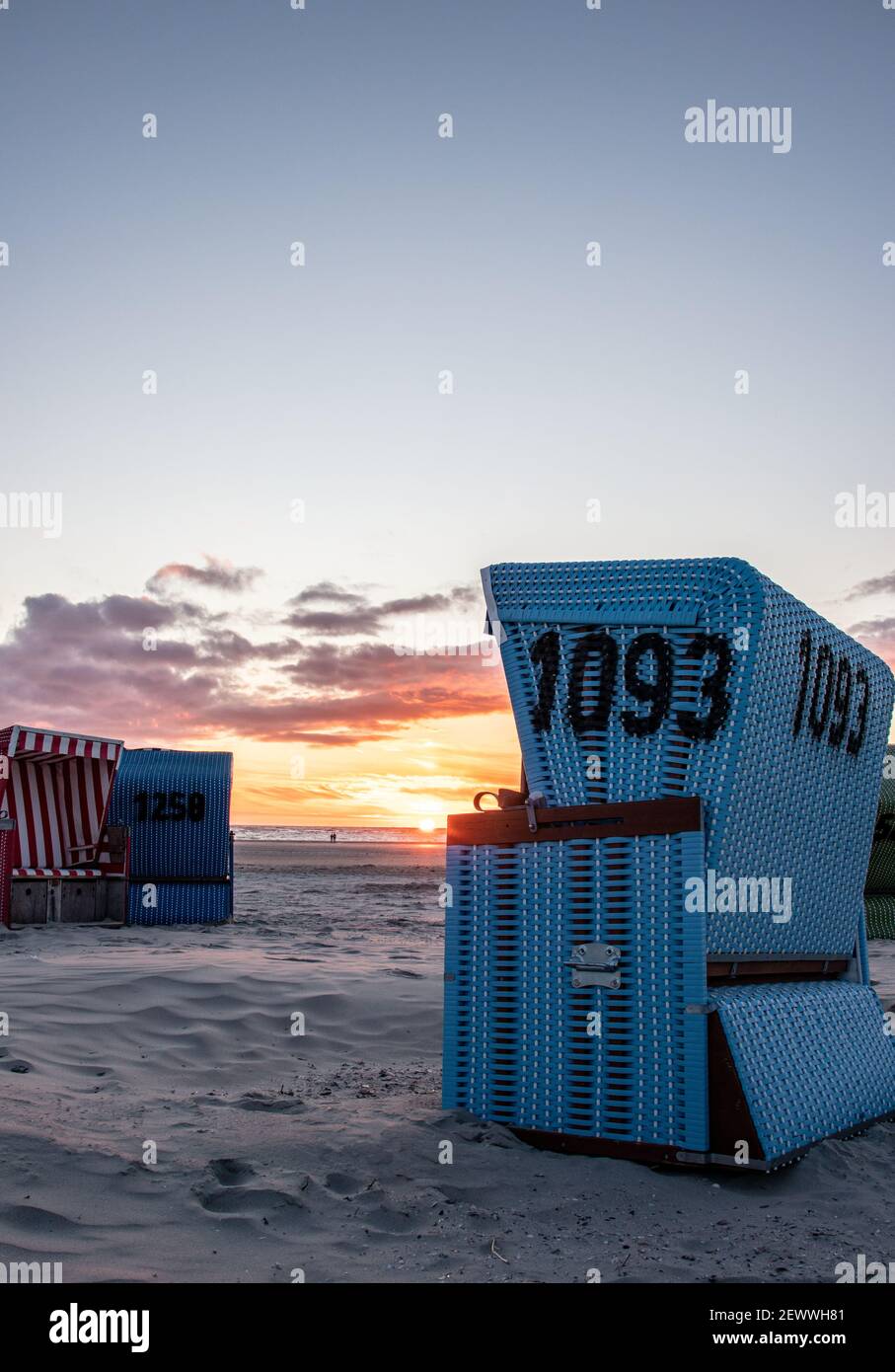 Beautiful scenery of landscape by the North Sea in northern German ...