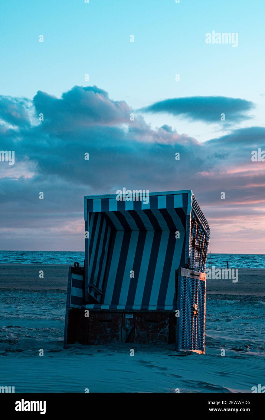 Beautiful scenery of landscape by the North Sea in northern German ...