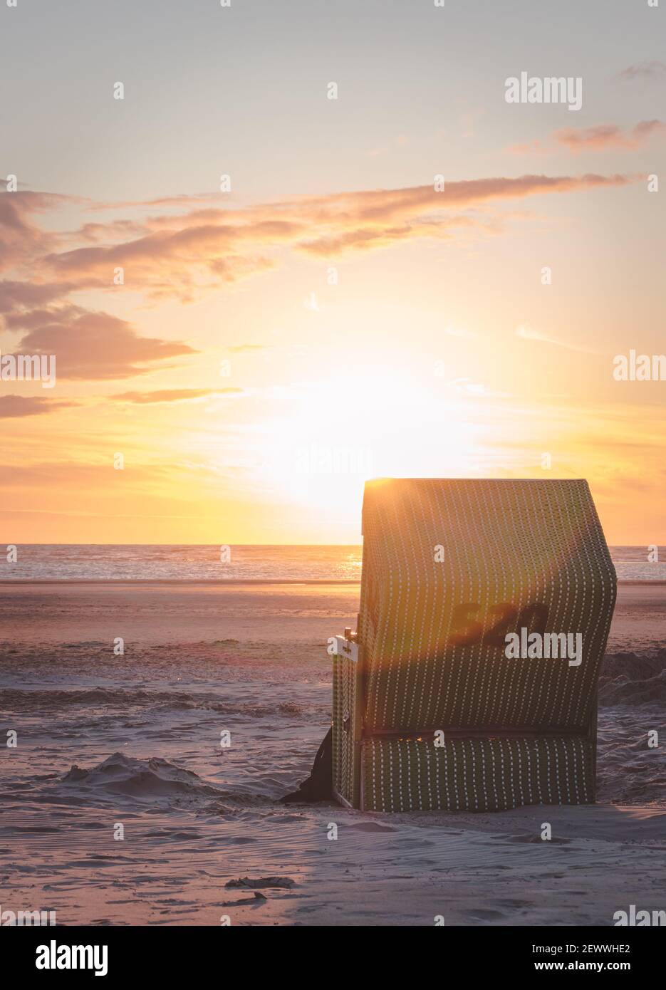 Beautiful scenery of landscape by the North Sea in northern German ...