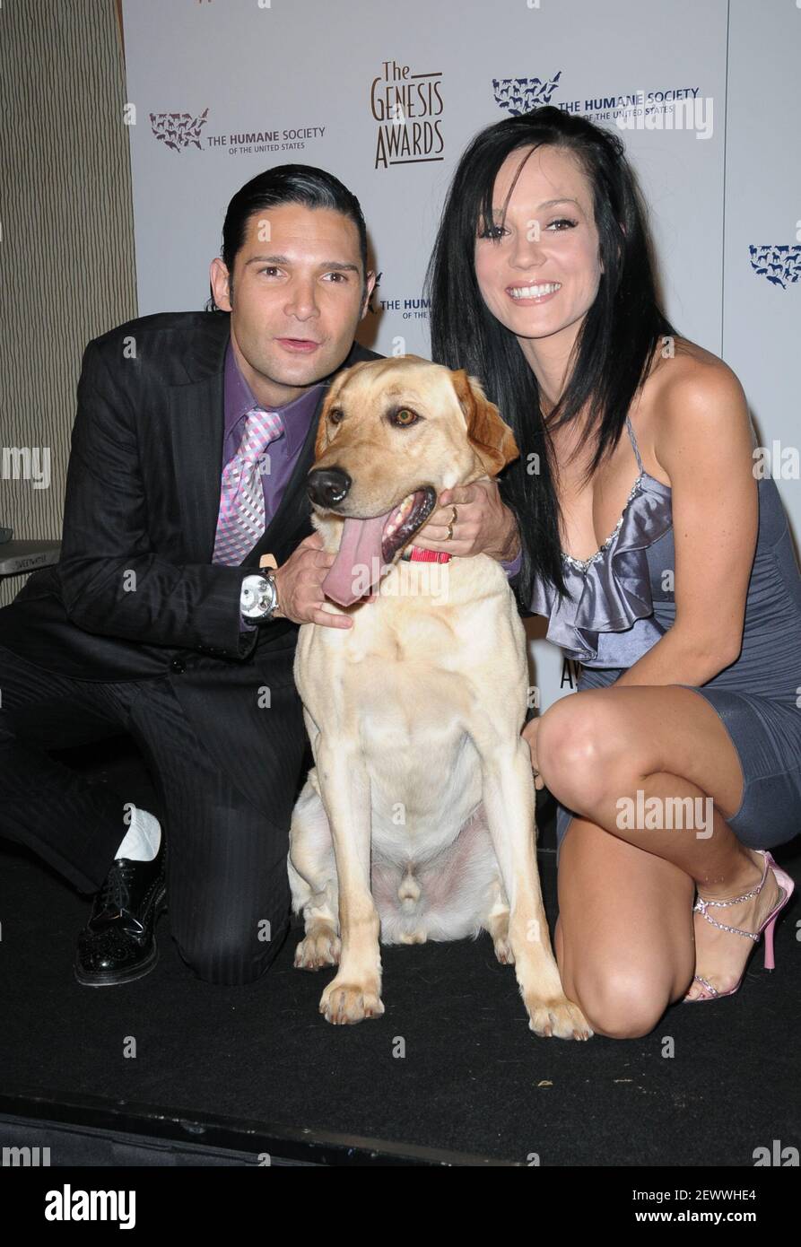 Susie Feldman, Cory Feldman at 23rd annual Genesis Awards in press room ...