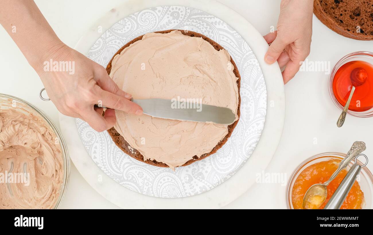 Mix cream cake mixer close hi-res stock photography and images - Alamy