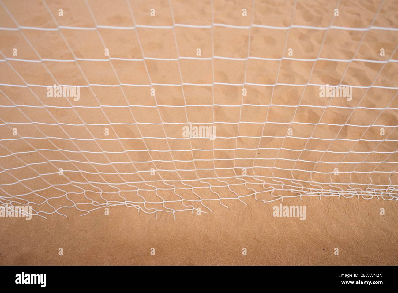 Training net on the sand beach Stock Photo - Alamy