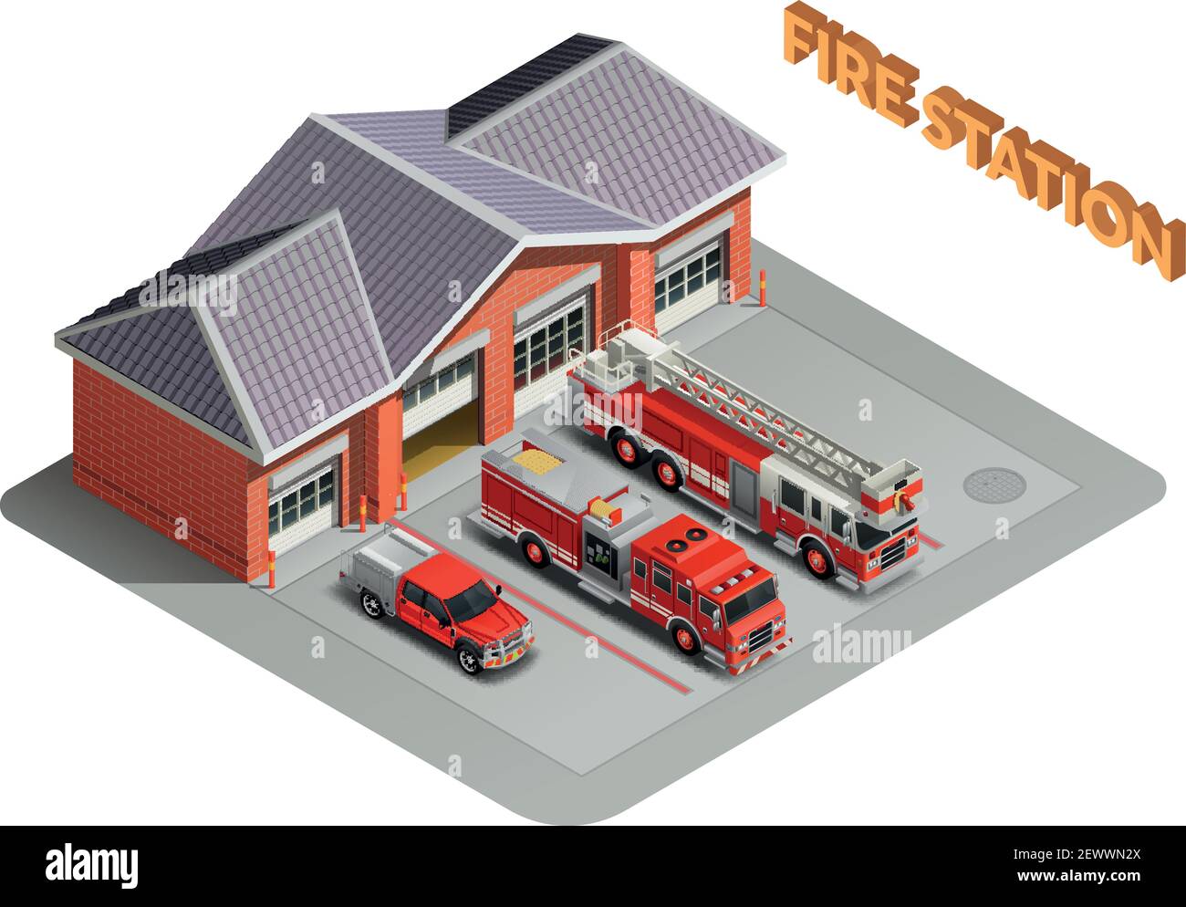 Fire trucks engines Stock Vector Images - Alamy