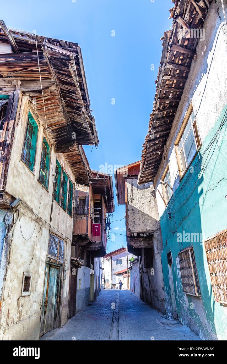 Turkey, civil architecture of the historic houses in the town of Tokat ...