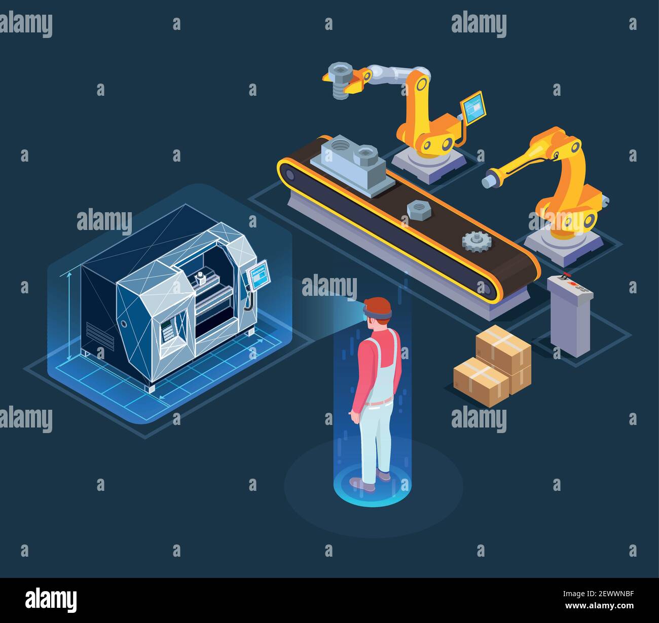 Industrial augmented reality applications with automated robotic ...