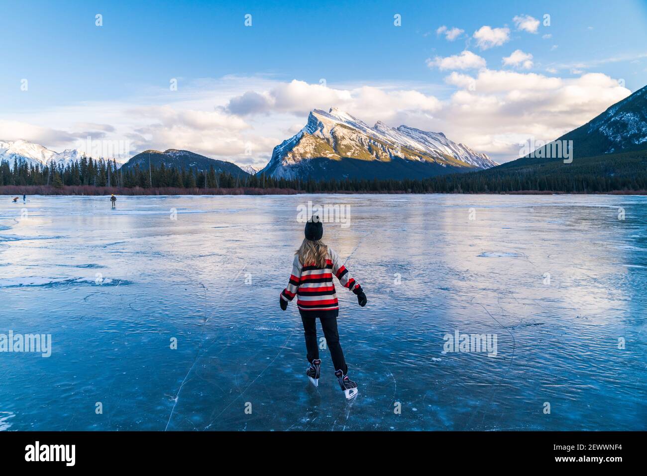 Banff ice skating hi-res stock photography and images - Alamy
