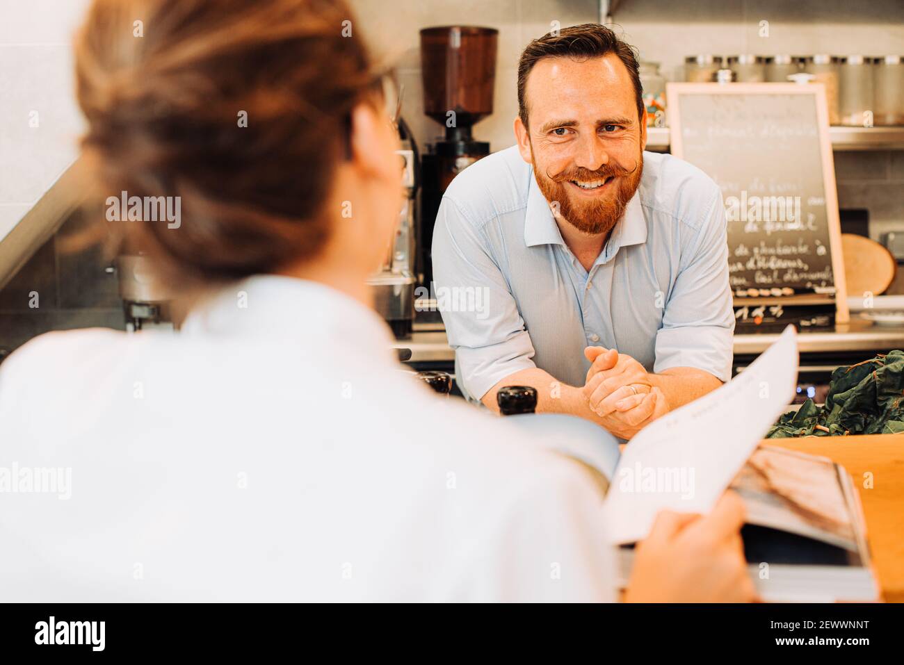 Happy smiling partners team hi-res stock photography and images - Alamy