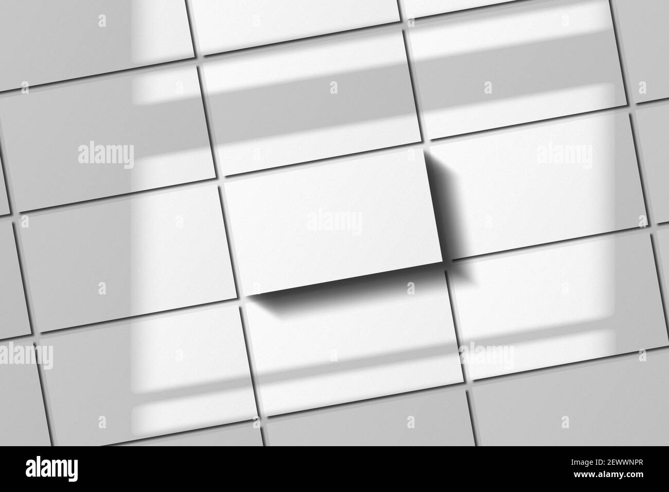 Realistic blank business card illustration for mockup Stock Photo - Alamy